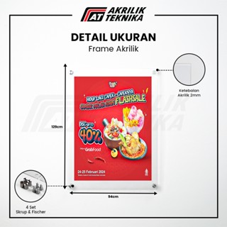 Jual Frame Bingkai Display Poster Akrilik Menu Dinding - Ukuran A0 ...