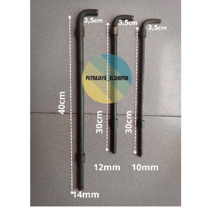Jual slot grendel bawah pagar pintu besi as 10 12 14mm | Shopee Indonesia