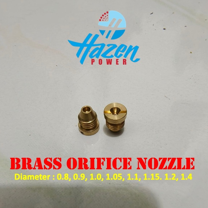 Jual Brass Orifice Nozzle Ukuran 1,0mm untuk Foam Lance by HAZENstore ...