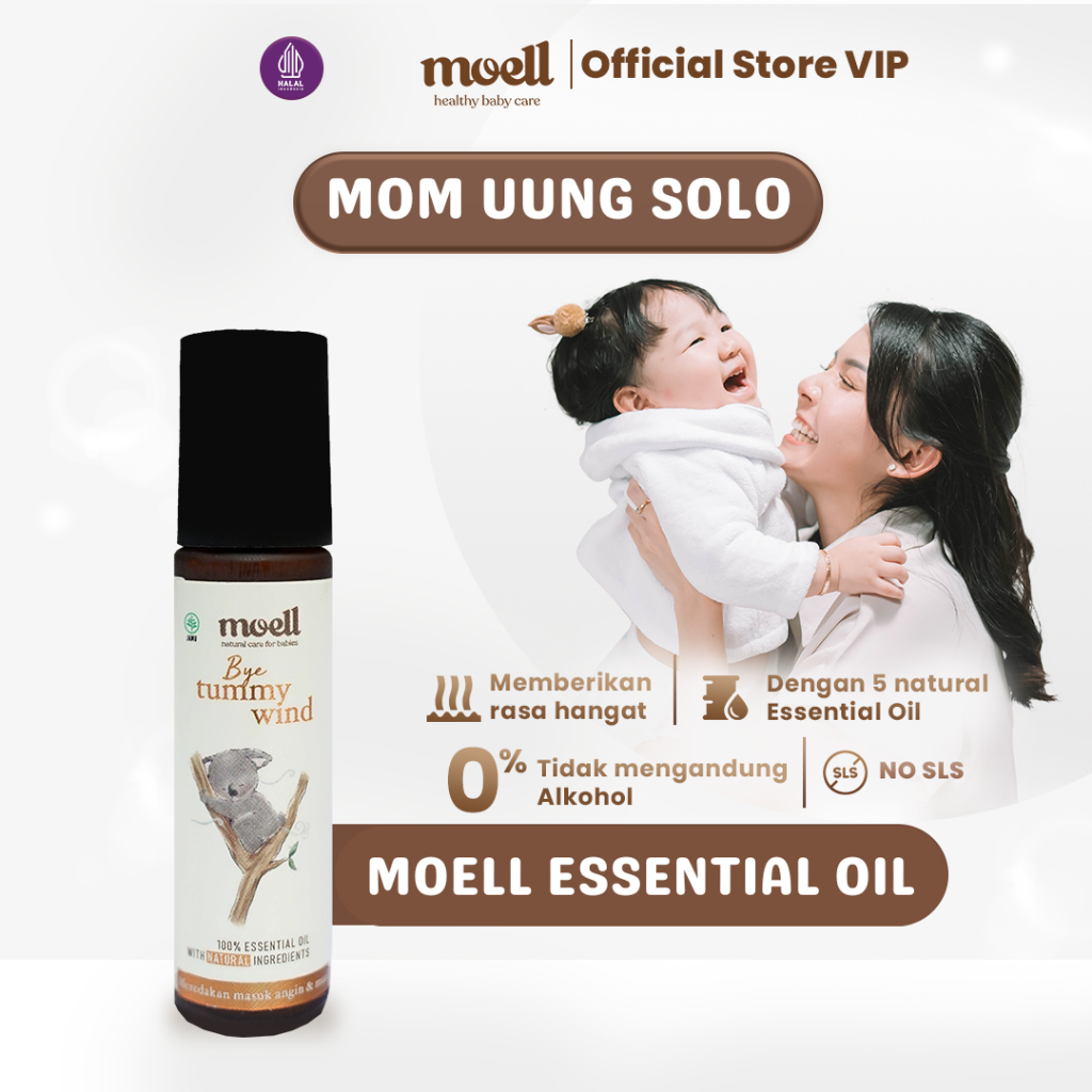 Jual Moell Natural Essential Oil / Natural Care For Babies / BPOM ...