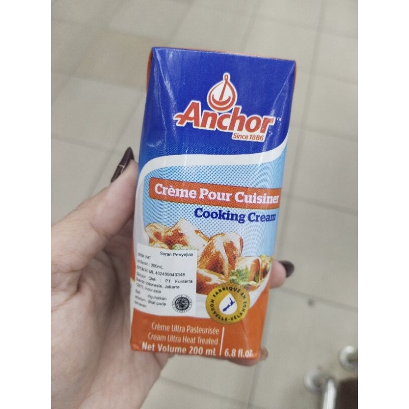 Jual Anchor Cooking Cream 200ml / Creme Pour Cuisine | Shopee Indonesia