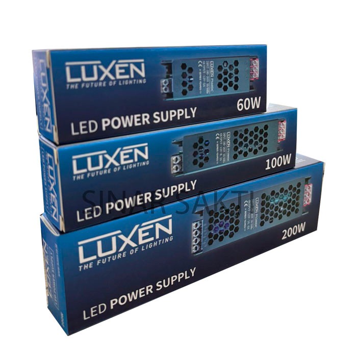 Jual Luxen Power Supply 60w 120w 200w 300w Ballast Led Strip Luxen 12V ...