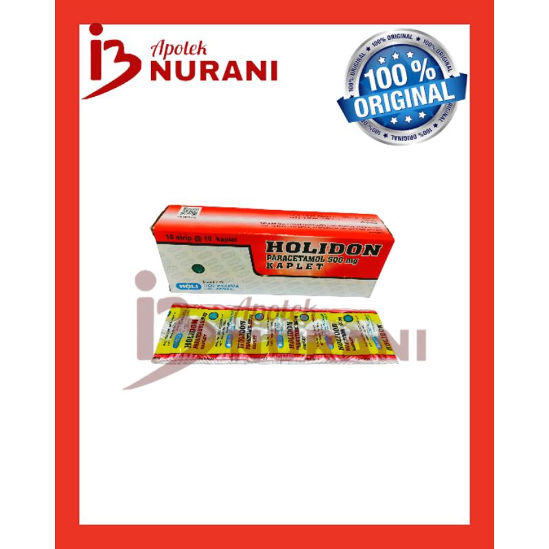 Jual HOLIDON TABLET 1 BOX ISI 10STRIP OBAT DEMAM PUSING DAN NYERI ...