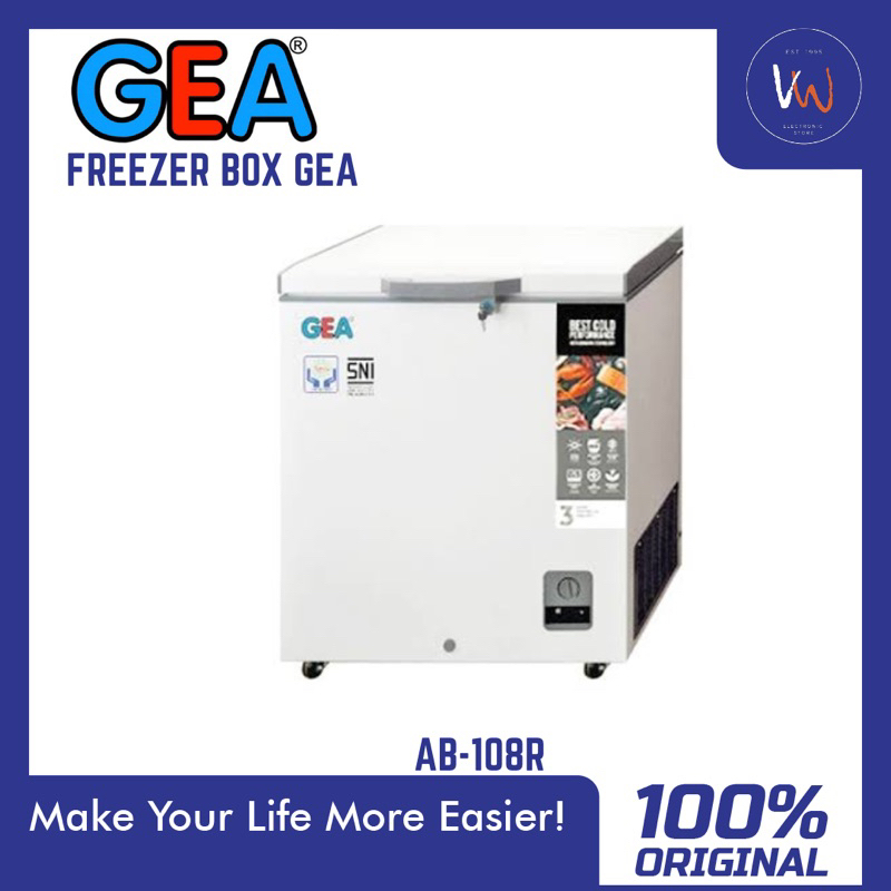 Jual Freezer Box Gea AB-108R Kapasitas 100 Liter / Freezer Pembeku ...