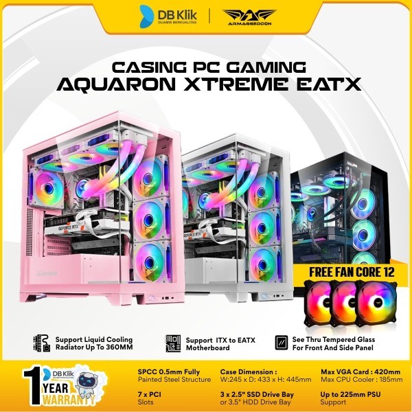 Jual Casing PC Gaming Armaggeddon Aquaron Xtreme E-Atx | Shopee Indonesia