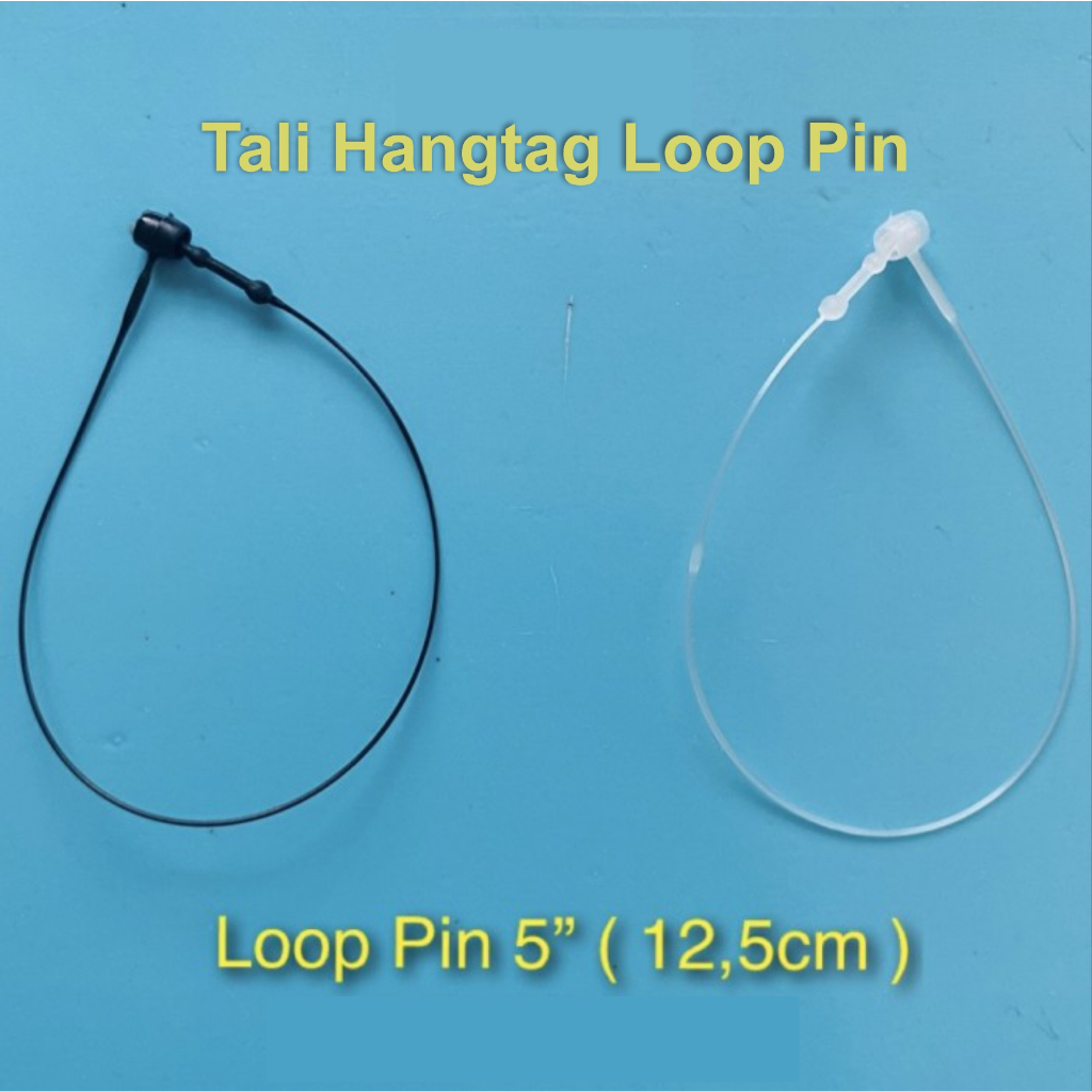Jual TALI HANGTAG LOOP PIN 50pcs / HANG TAG PLASTIK LOCK STRING PIN (uk ...