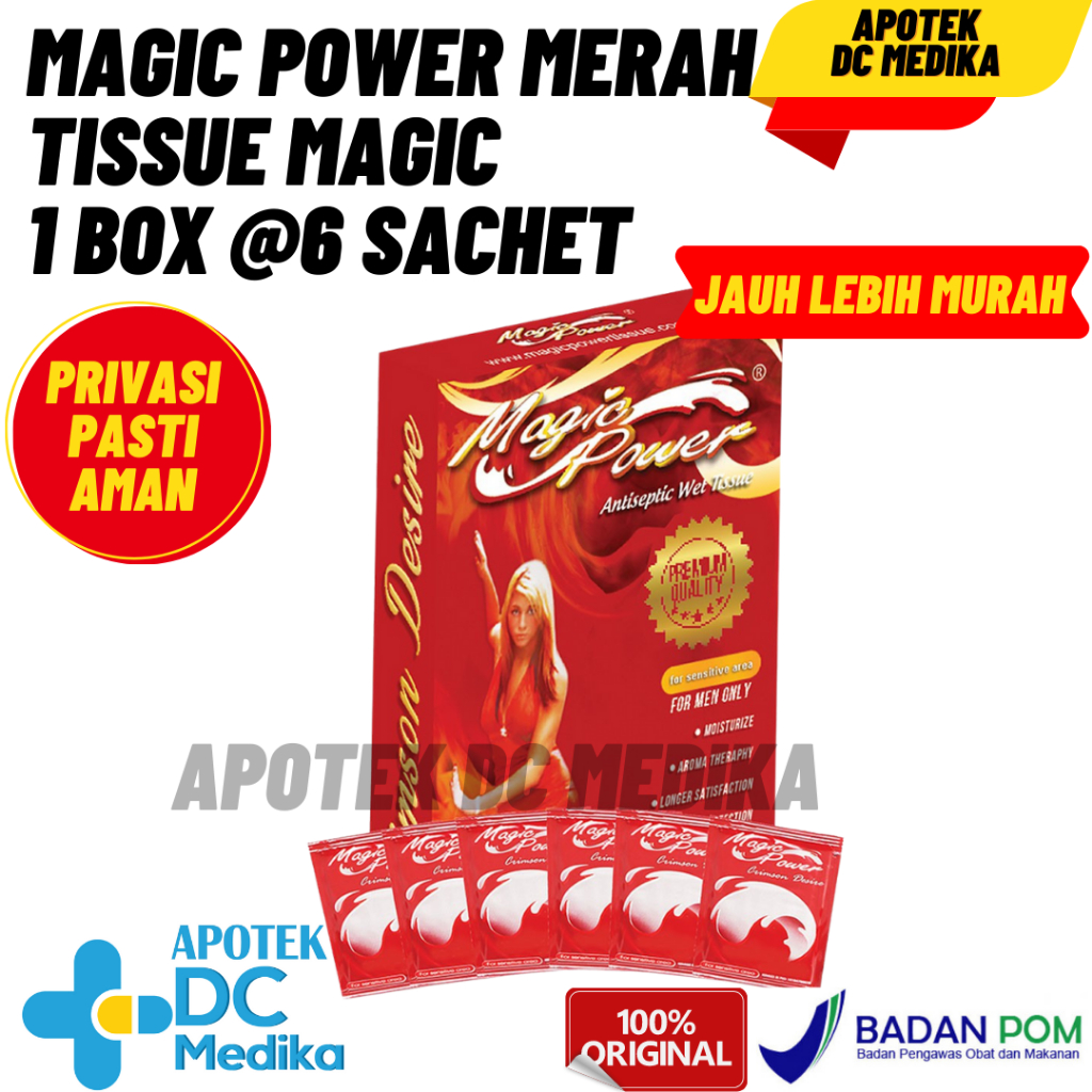 Jual Magic Power Hitam / 6 sachet / Tissue magic | Shopee Indonesia