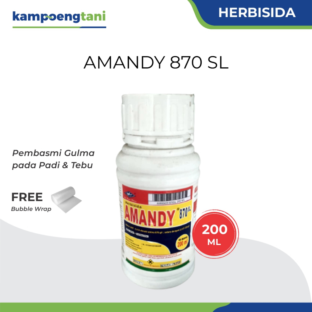 Jual Amandy 870 SL 200ml Herbisida Sistemik Obat Rumput Pembasmi Gulma ...