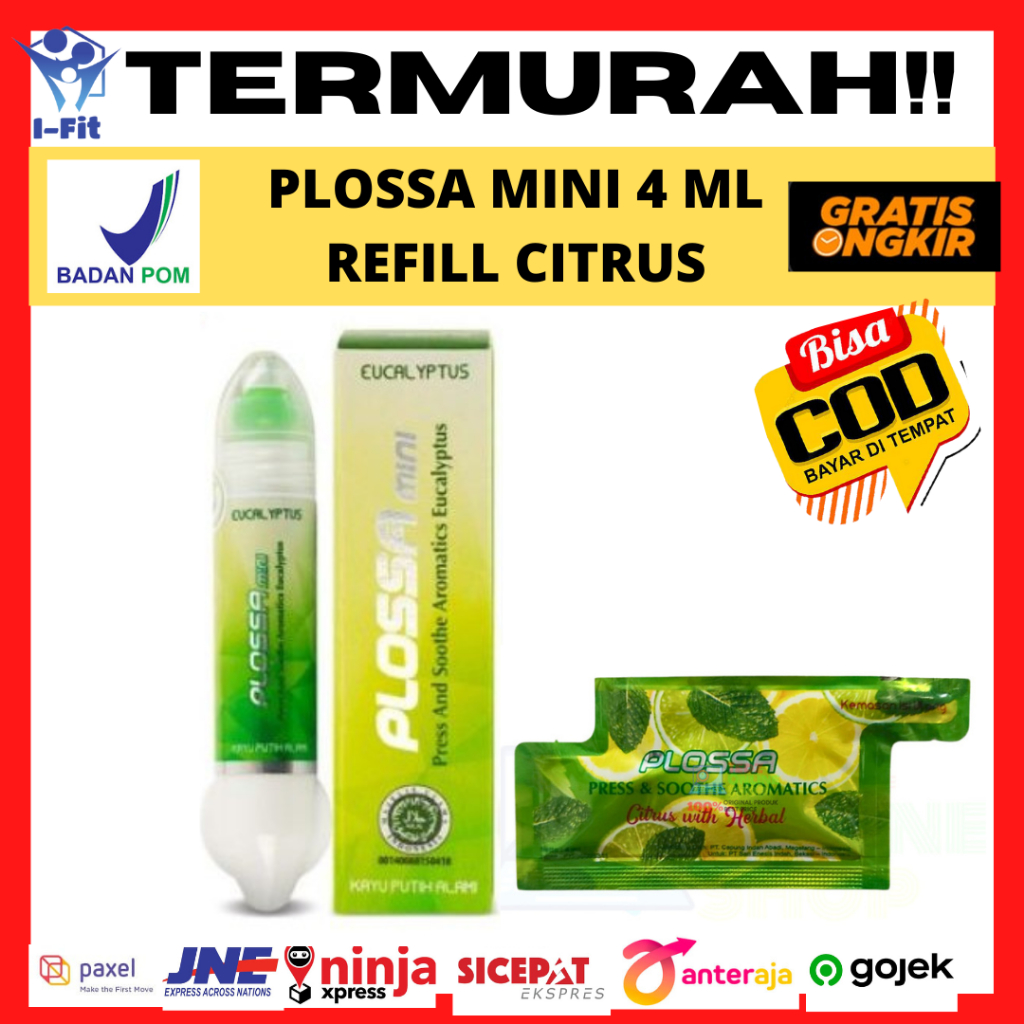 Jual Plossa Mini 4 ml Minyak Angin Aromaterapi Citrus dan Panasin ...