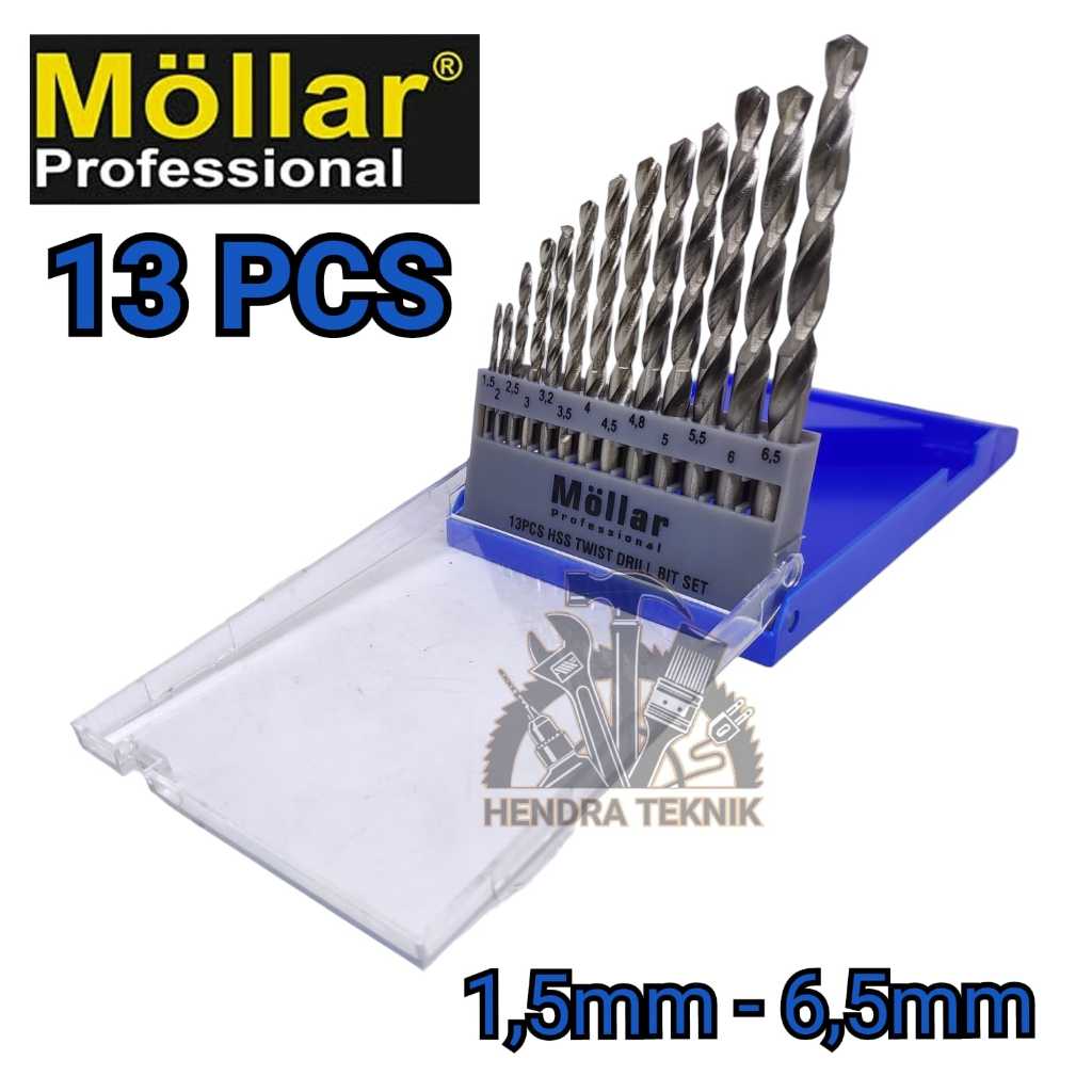 Jual MATA BOR BESI SET 1,5 - 6,5MM 13PCS HSS BAGUS MURAH MATA DRILL BESI KAYU ALUMINIUM | Shopee ...