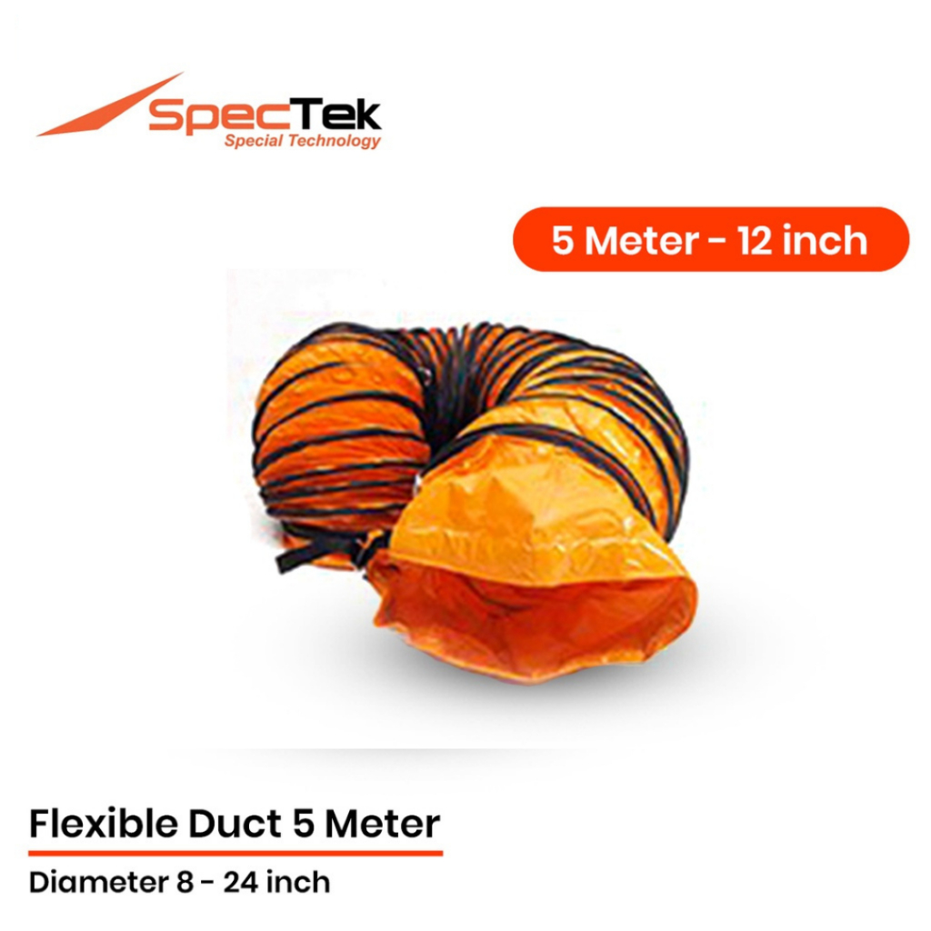 Jual Flexible Duct Spectek / Selang Ducting 5 Meter - 12 inch | Shopee ...