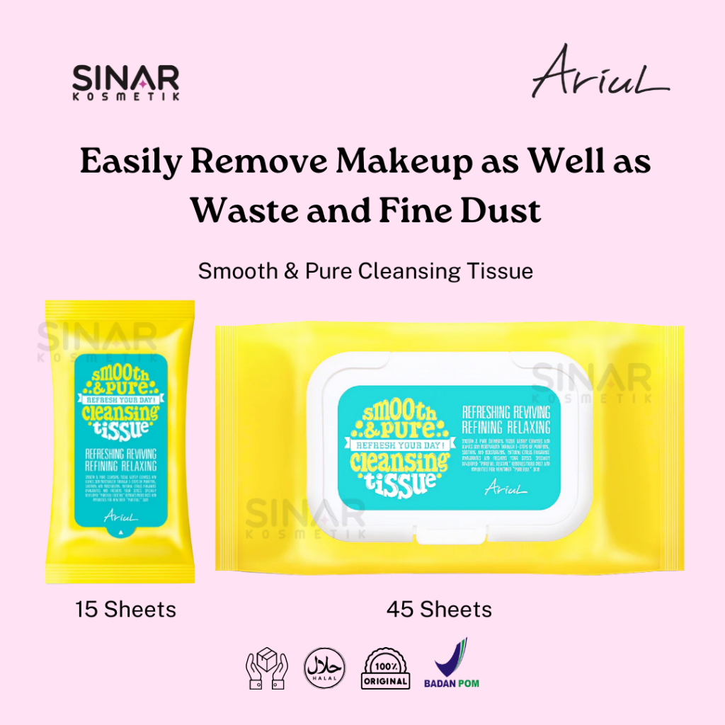 Jual Ariul Smooth & Pure Cleansing Tissue ( Sheet ) | Shopee Indonesia