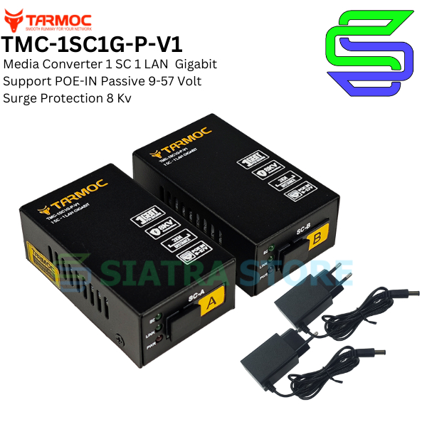Jual Tarmoc TMC-1SC1G-P-V1 | HTB mini Media Converter 1 SC - 1 LAN | 1 ...