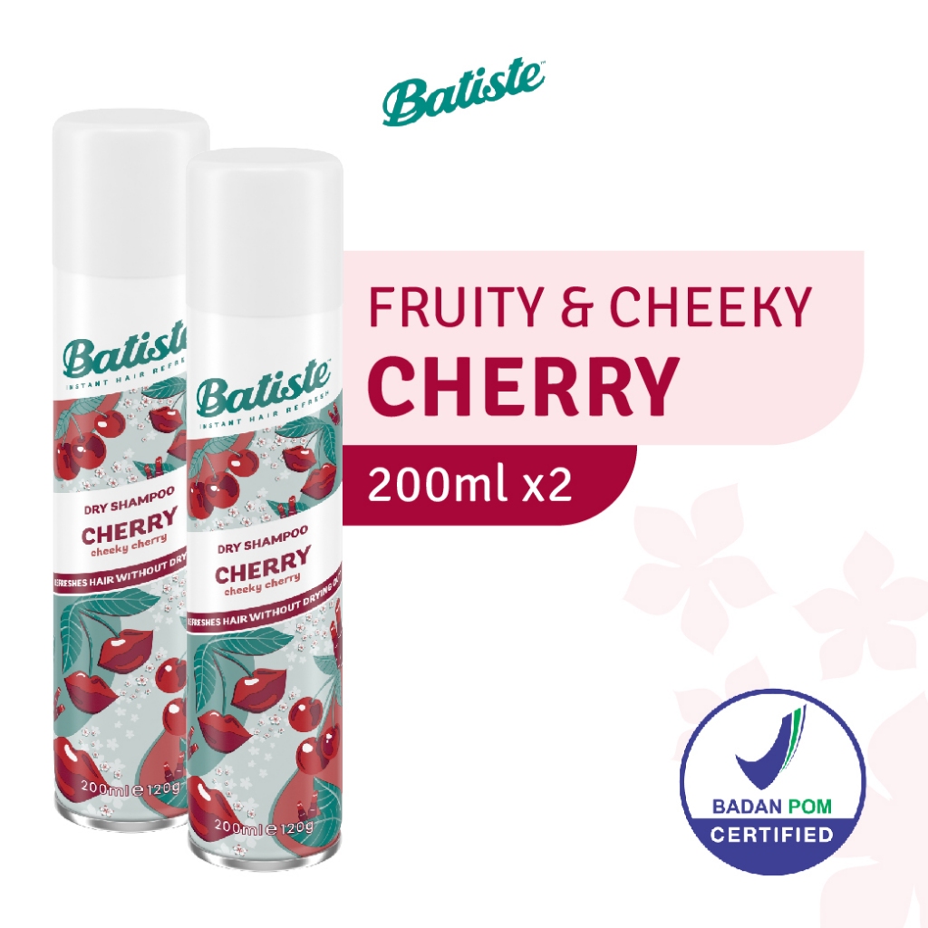 Jual BUY 1 GET 1 Batiste Fruity & Cheeky Cherry Dry Shampoo 200ml ...