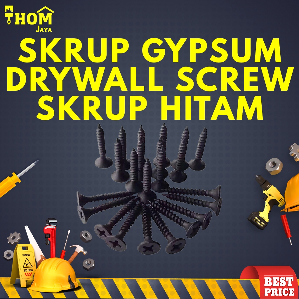 Jual SKRUP GYPSUM / SEKRUP GIPSUM / DRYWALL SCREW / SKRUP HITAM ...