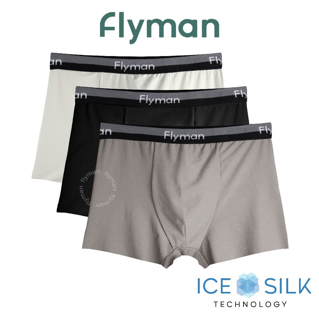 Jual Flyman Ice Silk Boxer 1 pcs FM 3435 | Shopee Indonesia