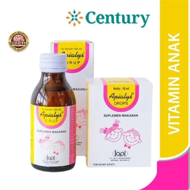 Jual APIALYS DROPS 10ML & APIALYS SIRUP 100ML - SUPLEMEN ATAU ...
