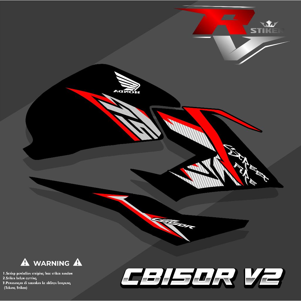 Jual STRIPING CB150R STREET FIRE/STIKER CB150R NEW V2/STRIPING CB150R ...