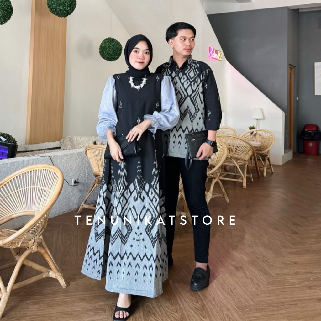 Jual COUPLE TENUN RUBY DRESS BAJU KONDANGAN BAJU LAMARAN SET COUPLE ...