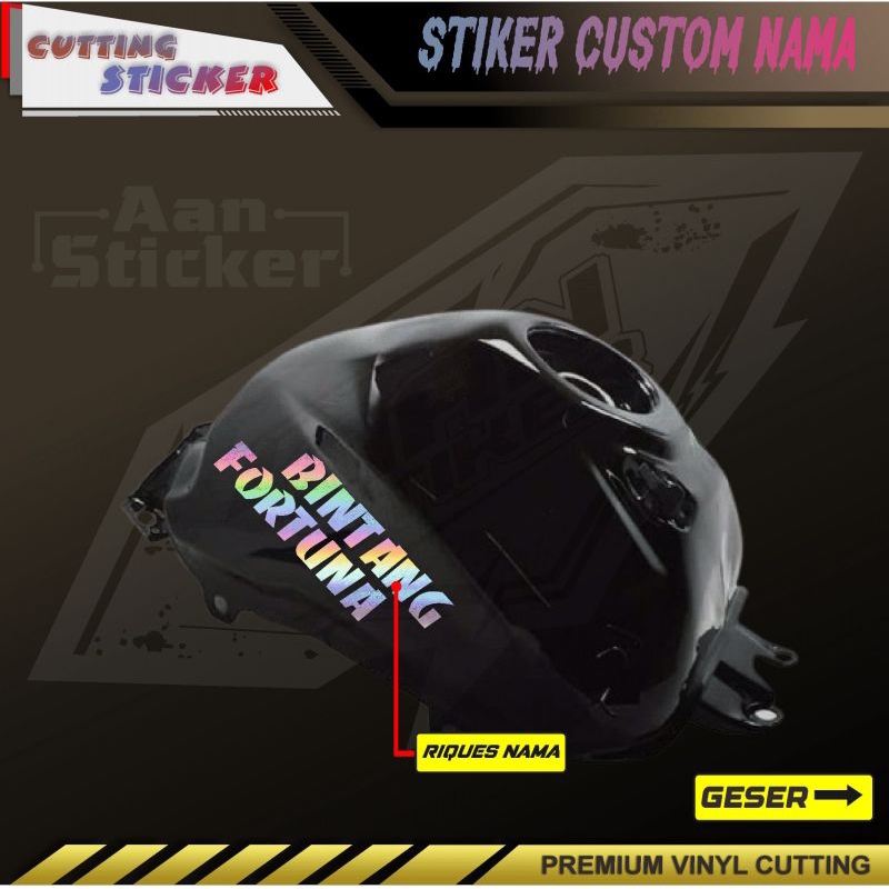 Jual Stiker Custom Tulisan Tanki Motor GL Megapro Tiger CB Stiker ...