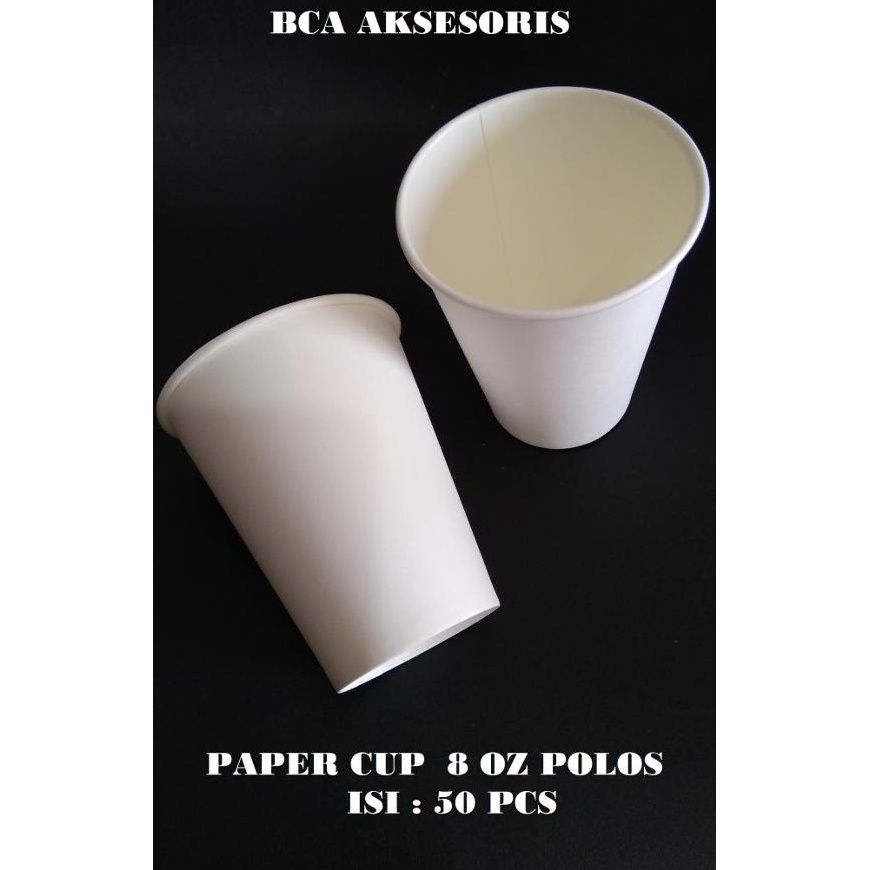 Jual Boom HOT PAPER CUP SIZE 8 OZ COFFEE POLOS PUTIH GELAS KERTAS 24ML ISI 5 PCS | Shopee Indonesia
