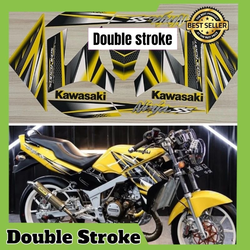 Jual STIKER LIS NINJA SS 2013 WARNA KUNING STRIPING KAWASAKI NINJA SS ...