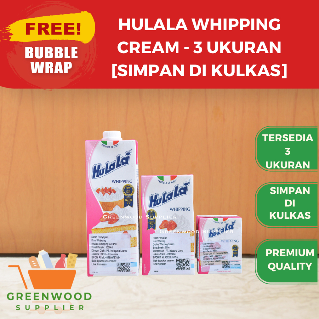 Jual Hulala Whipping Cream / Krim Kocok Hulala - [ITALY QUALITY ...