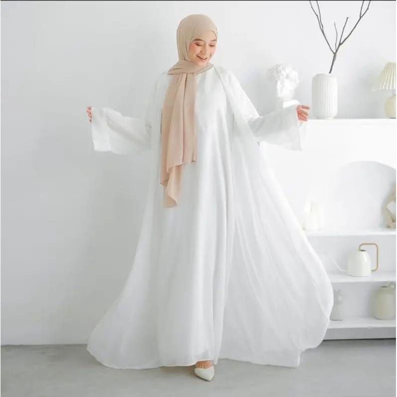 Jual ABAYA LESTI VIRAL SET OUTER INER UKURAN S, M, L, XL | Shopee Indonesia
