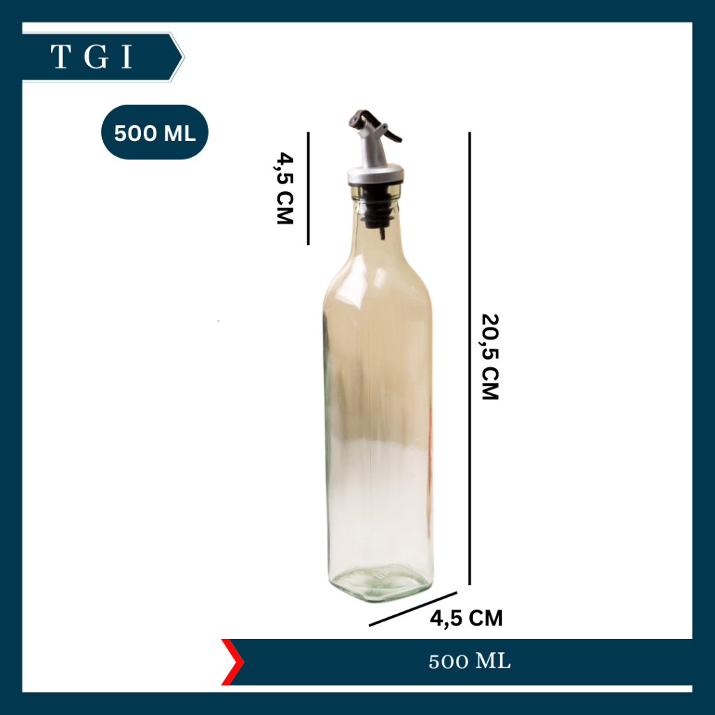 Jual TGI - BOTOL MINYAK GORENG TAHAN PANAS GLASS OIL BOTTLE DISPENSER ...