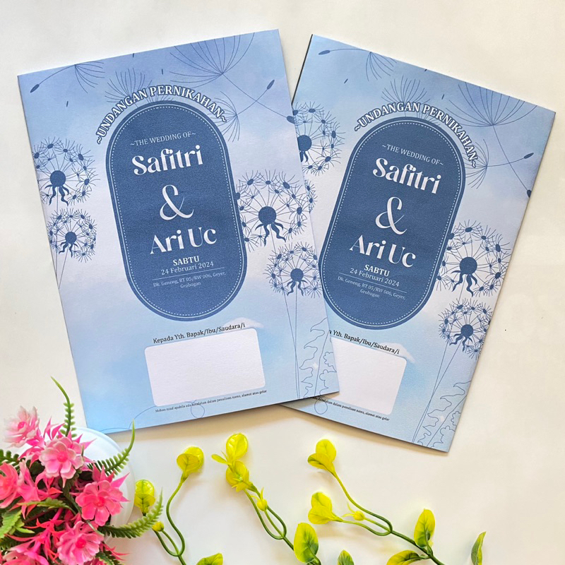 Jual Undangan Nikah Cantik Undangan Simple Undangan Kekinian Undangan ...