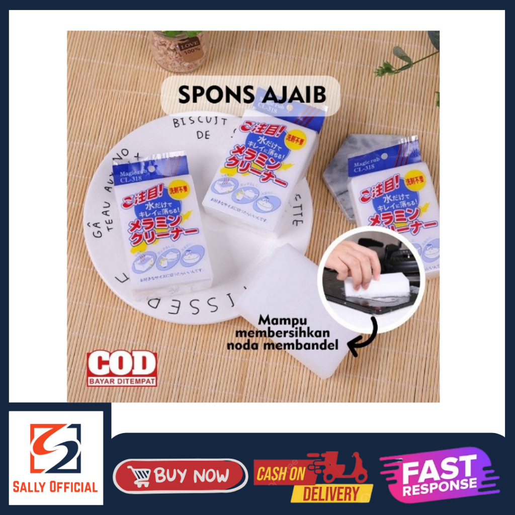 Jual Busa Magic Spons Melamin Spon Cuci Piring Ajaib Spon Busa Nano ...