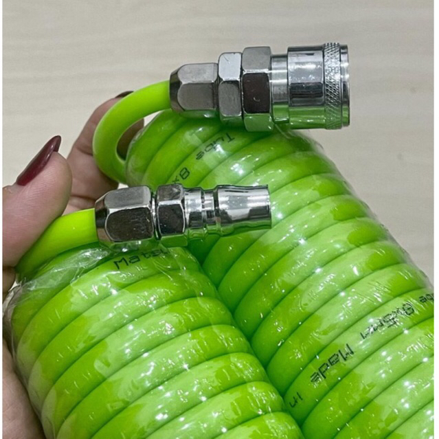 Jual MATSU 12mtr Selang RECOIL HIJAU BAGUS TEBAL slang angin kompresor ...