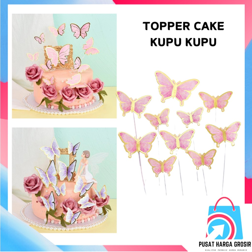 Jual PHG Lukisan Kertas Buket Decoration Butterfly Dekorasi Kupu-kupu ...