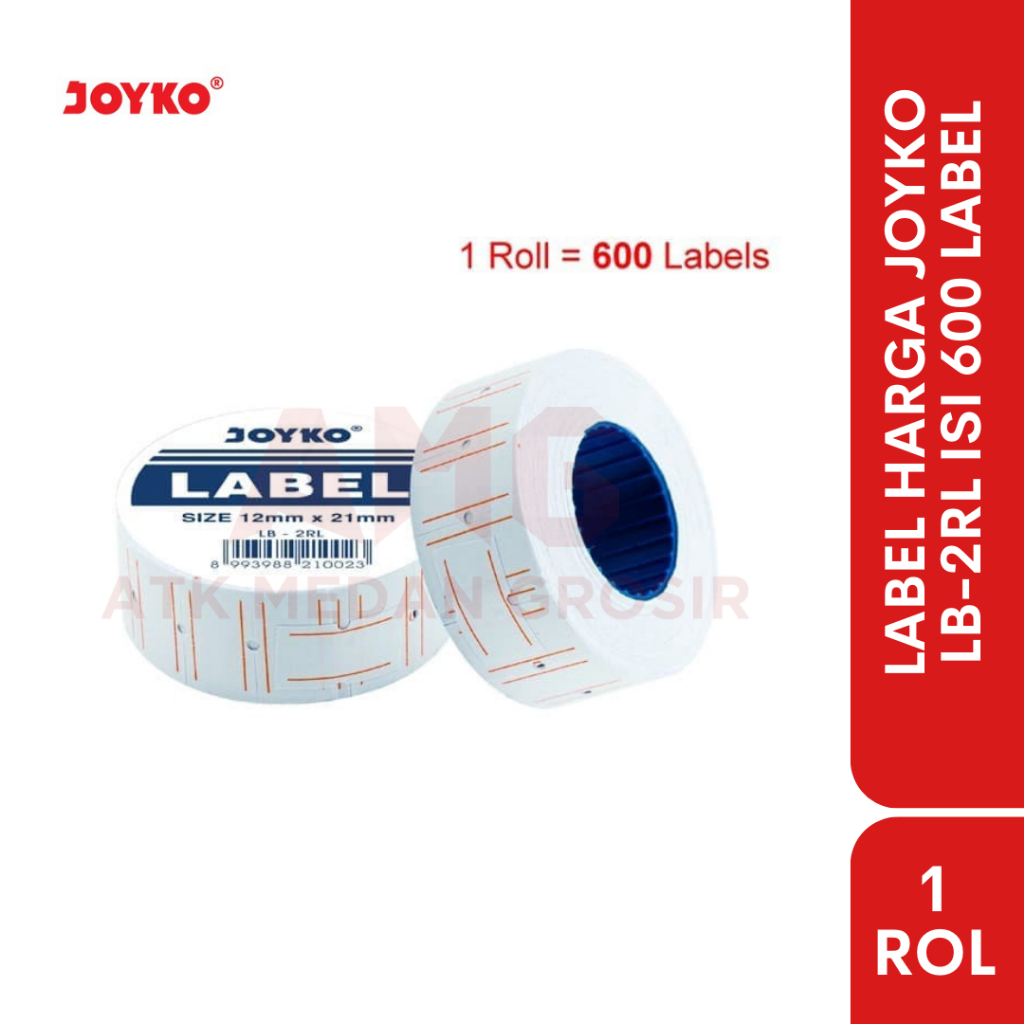 Jual LABEL HARGA JOYKO | PRICE LABEL JOYKO LB-2RL PER 1 ROL ISI 600 ...