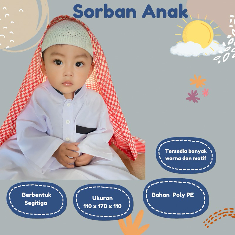 Jual Sorban Anak Segitiga Untuk TK dan SD | Shopee Indonesia