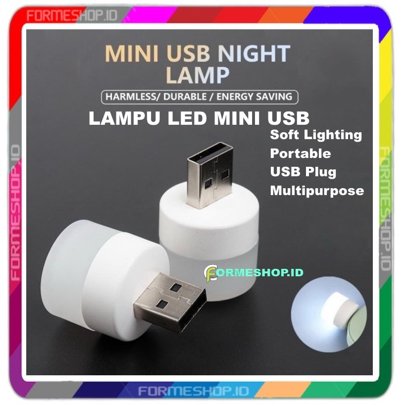 Jual Lampu LED USB Mini Night Light Baca Tidur Portable Travelling Laptop | Shopee Indonesia
