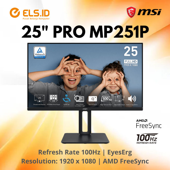 Jual Monitor LED MSI PRO MP251P 25" FHD IPS 100Hz | Shopee Indonesia