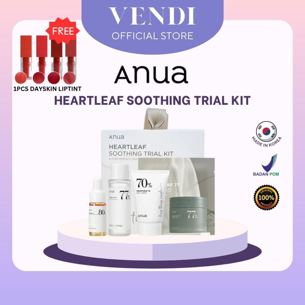 Jual ANUA Heartleaf Soothing Trial Kit Set Perawatan Kulit Travel Size ...