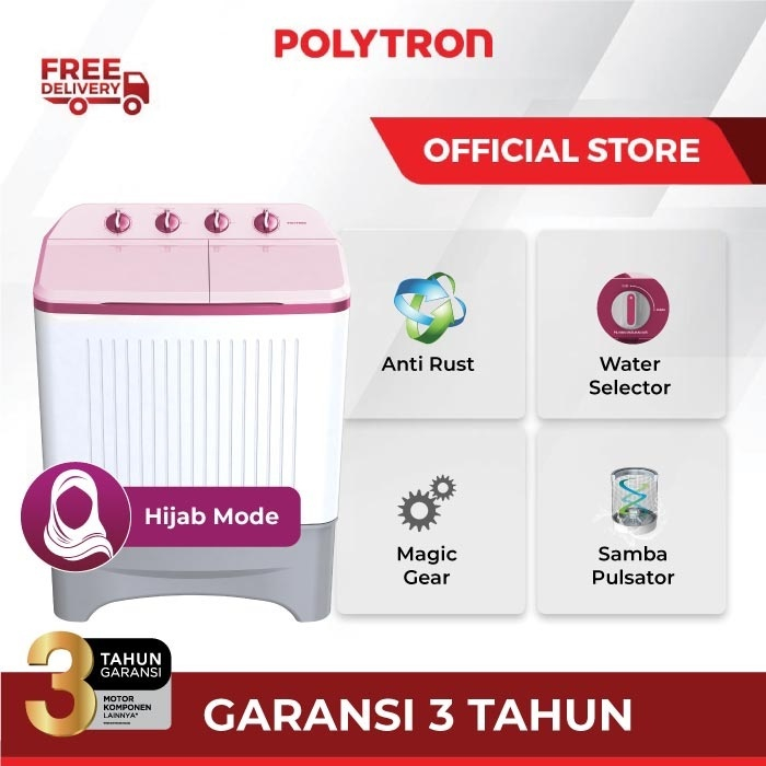 Jual MESIN CUCI POLYTRON PWM 8366H / POLYTRON MESIN CUCI 2 TABUNG PWM ...