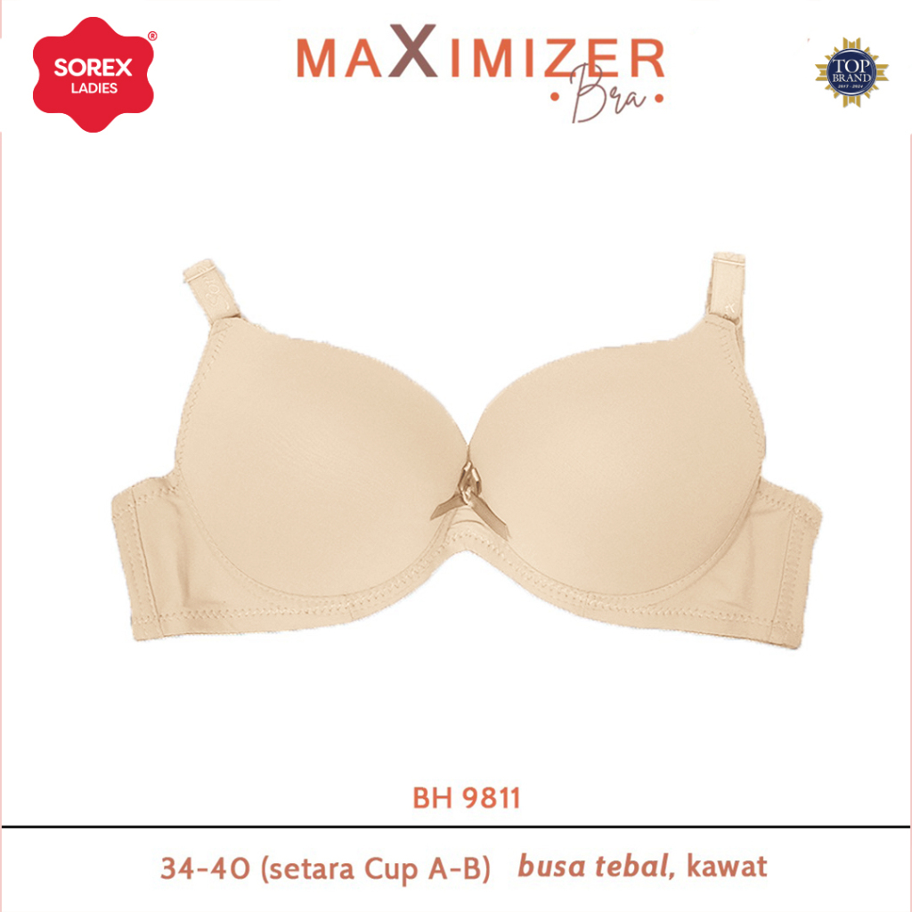 Jual Sorex Maximizer Bra 3/4 Push Up Busa Tebal Kawat Kait 2 Setara Cup ...