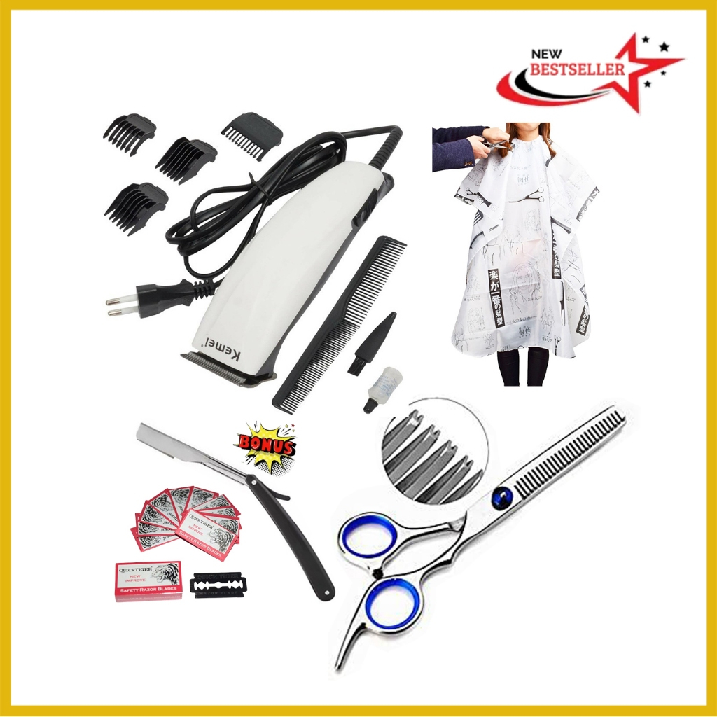 Jual Paket Barbershop Full Set Mesin Alat Cukur Rambut Elektrik ...