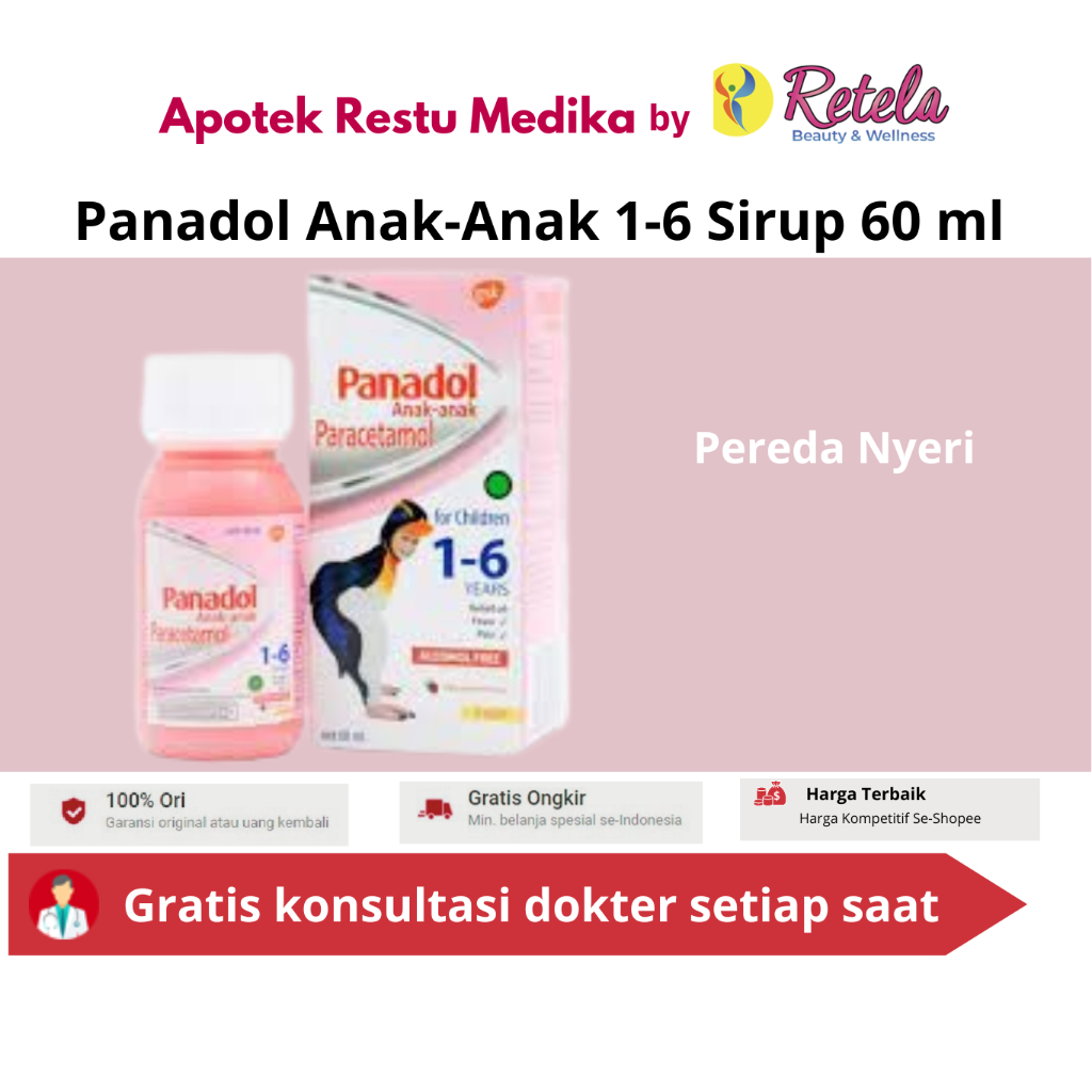 Jual PANADOL SYRUP 60ML / PENURUN DEMAM | Shopee Indonesia