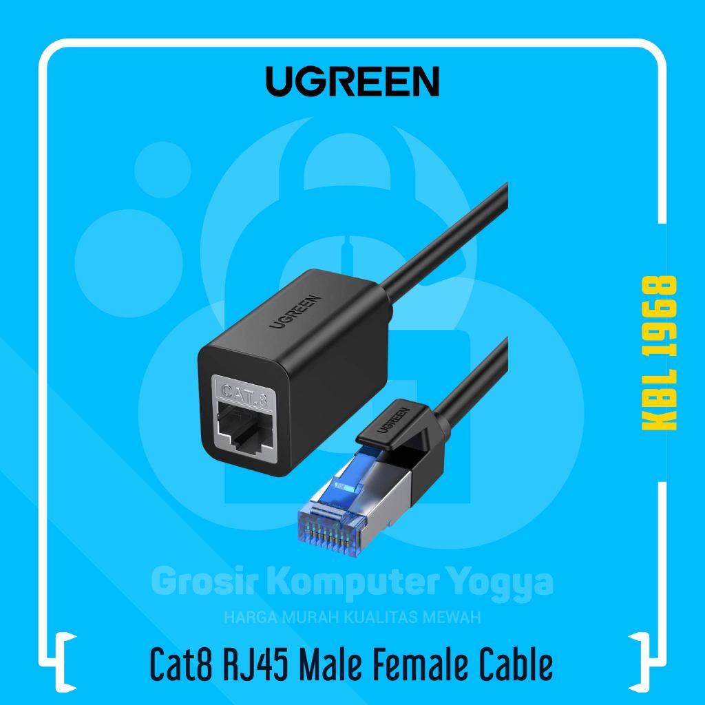 Jual Ugreen Cat8 Cat 8 RJ45 Male Female Ethernet Extension Cable Kabel ...