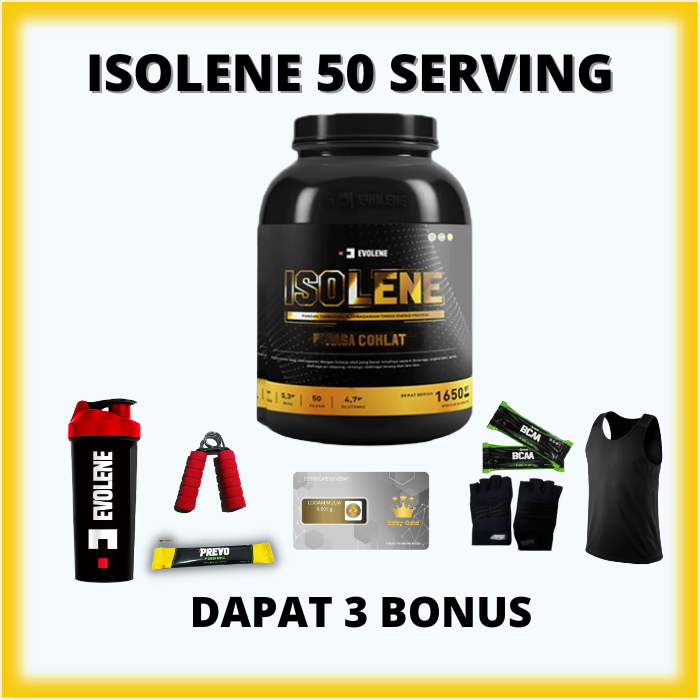 Jual Evolene Isolene 50 Serving - Suplemen fitness pembentuk Otot ...