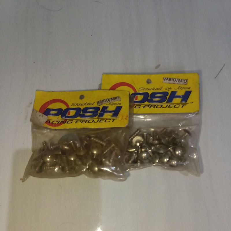 Jual Baut Body Posh 1 Set Stainless Motor Vario Dan Mio | Shopee Indonesia