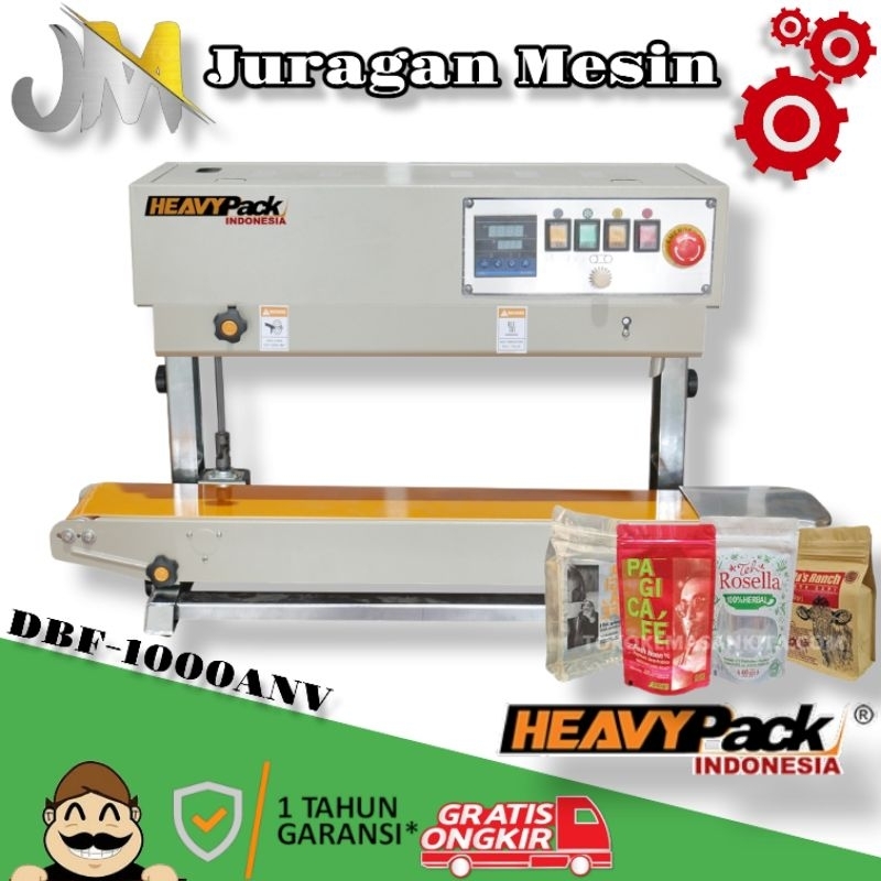 Jual DBF-1000ANV Continuous Band Sealer Mesin Segel Plastik Nitrogen ...