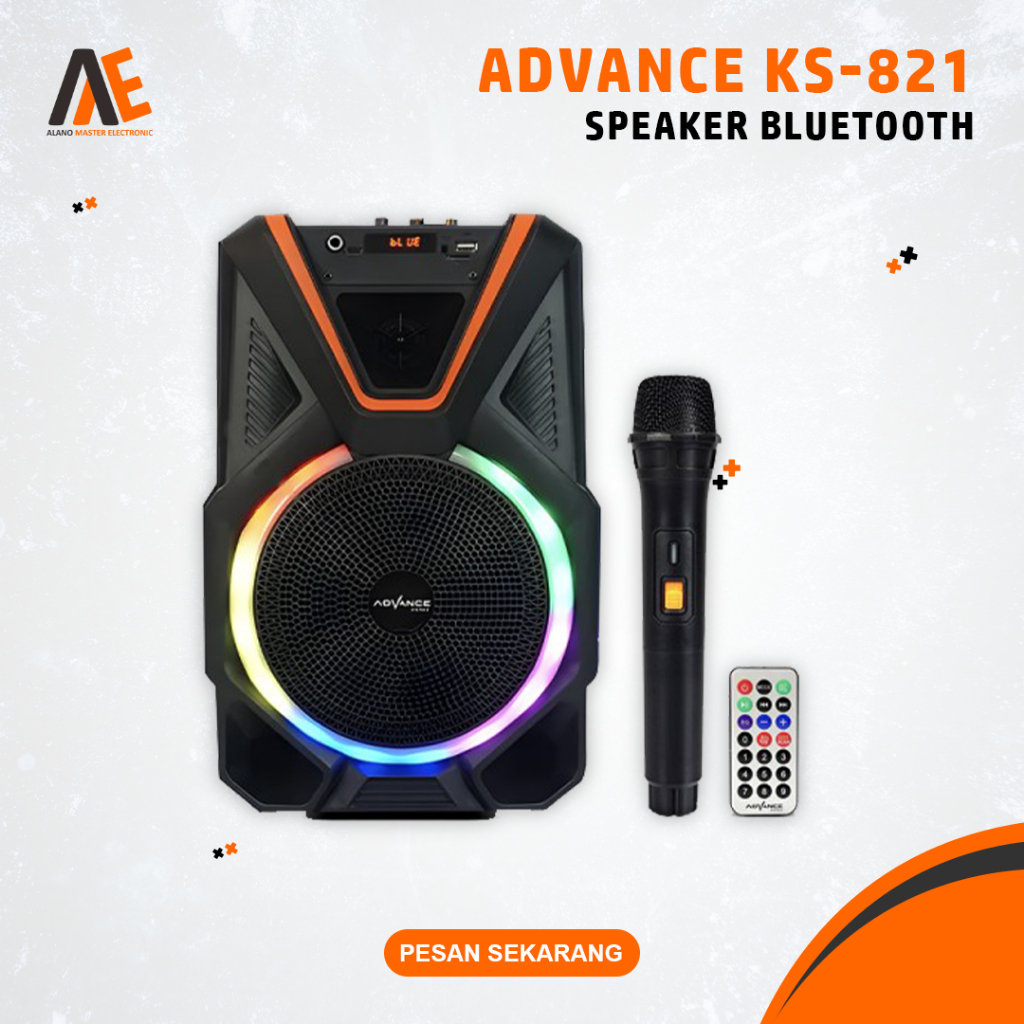 Jual Speaker Aktif Bluetooth Advance KS-821 Karaoke Komputer PC Laptop HP | Shopee Indonesia