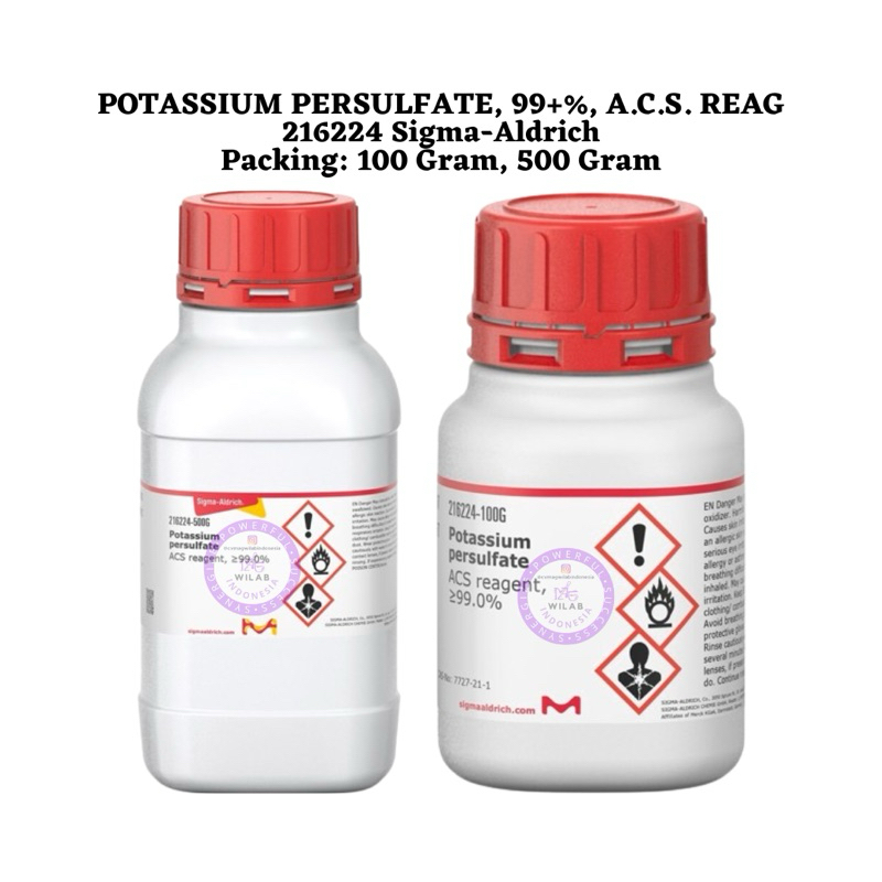 Jual KALIUM PERSULFATE 99% SIGMA ALDRICH 500 GRAM | Shopee Indonesia