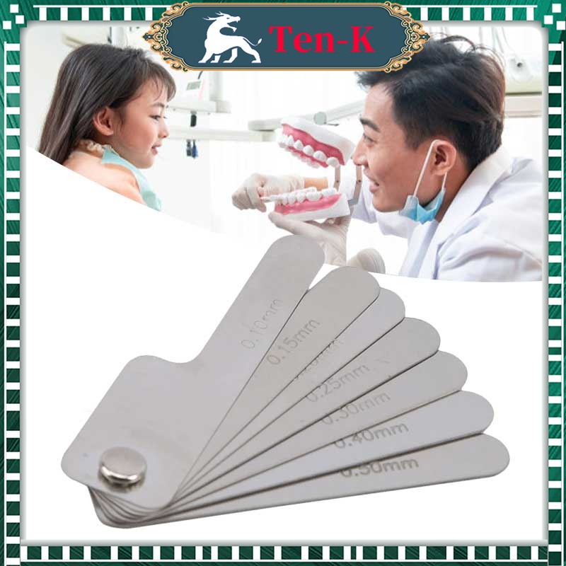 Jual 7PCS Dental Ortho Gauge Alat Ukur Slicing Gigi Orthodontic Ipr ...
