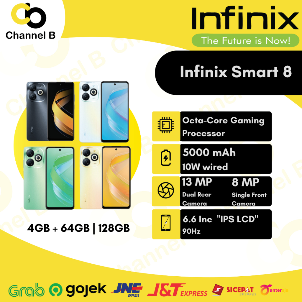 Jual INFINIX Smart 8 X6525 [ Ram 4GB + 64GB | Ram 4GB + 128GB ] - Garansi Resmi | Shopee Indonesia